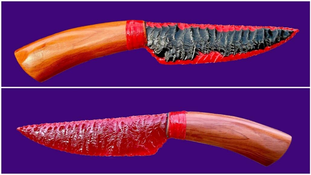 Knife Making Through Ancient Glass Knapping – Elegant Fused Glass by Karen